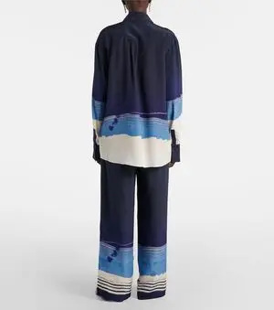 SIR. Mariner Printed Silk Crêpe De Chine Shirt