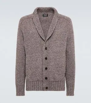 Zegna Cashmere Cardigan - Brown