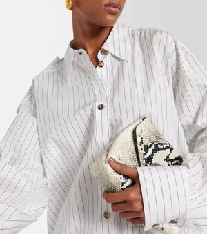 Khaite Tamal Pinstriped Cotton Shirt