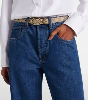Gucci Gg Faux Leather Belt
