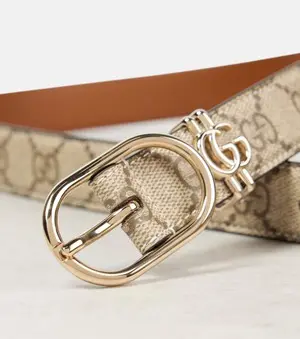 Gucci Gg Faux Leather Belt