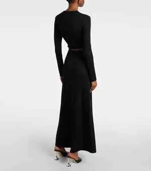 Christopher Esber Trio Stone Maxi Skirt - Black