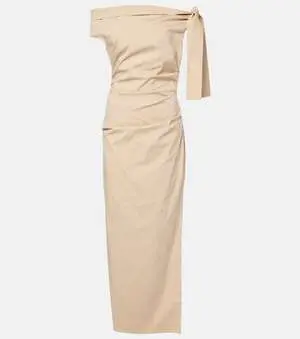 SIR. Dahlia Off-shoulder Gown - Beige