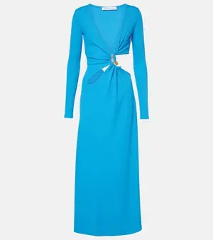 Christopher Esber Cavern Stone Maxi Dress - Blue