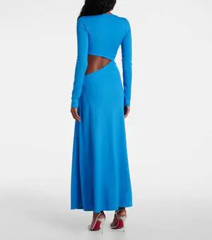 Christopher Esber Cavern Stone Maxi Dress - Blue