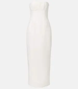 SIR. Evalita Linen Bustier Maxi Dress