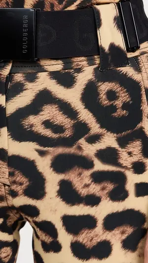 Goldbergh Minou Leopard Print Ski Pants - Jaguar