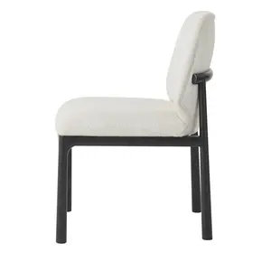 THEODORE ALEXANDER Kesden Dining Side Chair - Gray/black