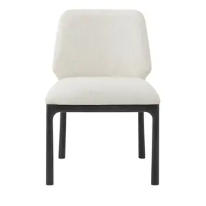 THEODORE ALEXANDER Kesden Dining Side Chair - Gray/black