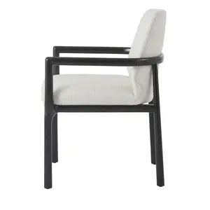 THEODORE ALEXANDER Kesden Dining Armchair - Gray/black