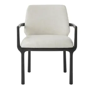 THEODORE ALEXANDER Kesden Dining Armchair - Gray/black