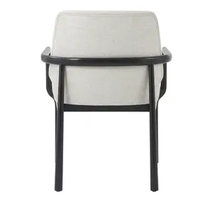 THEODORE ALEXANDER Kesden Dining Armchair - Gray/black
