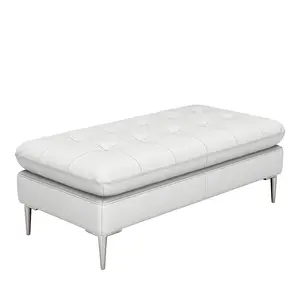 CHATEAU D'AX Corsica Bench Ottoman - Bright White