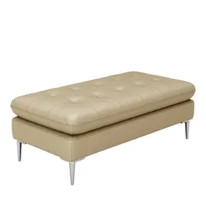 CHATEAU D'AX Corsica Bench Ottoman - Light Gray
