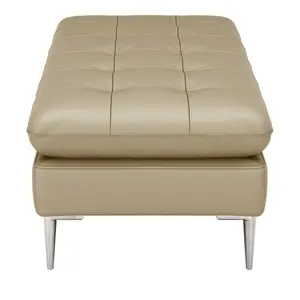 CHATEAU D'AX Corsica Bench Ottoman - Light Gray