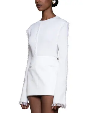 NONCHALANT LABEL Fringe Trim Sweater