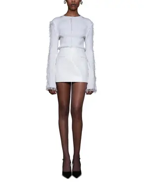 NONCHALANT LABEL Fringe Trim Sweater
