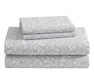 Laura Ashley Deer Dance Grey Full Sheet Set - One-color