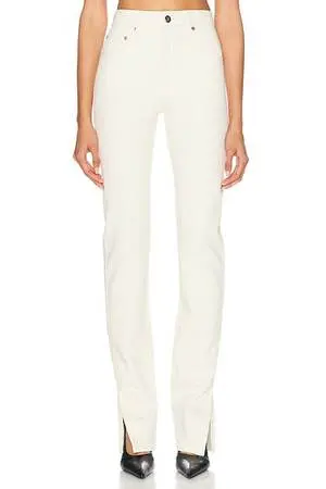 LUDOVIC DE SAINT SERNIN Cotton Twill Pants With Slit Detail