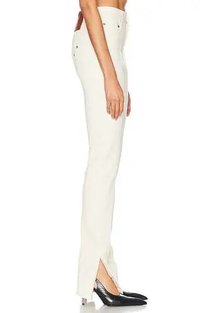 LUDOVIC DE SAINT SERNIN Cotton Twill Pants With Slit Detail