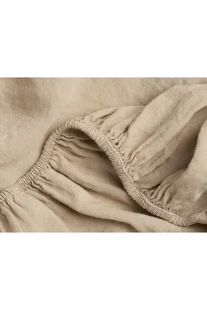 PARACHUTE Linen Fitted Sheet - Toast