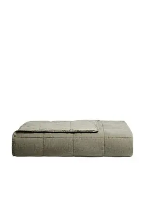 PARACHUTE Linen Box Quilt - Moss