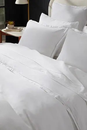 PARACHUTE Heirloom Tencel Linen Sham Set - White