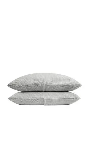 PARACHUTE Organic Cloud Cotton Sham Set In Grey - Smoke