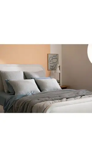 PARACHUTE Organic Cloud Cotton Sham Set In Grey - Smoke