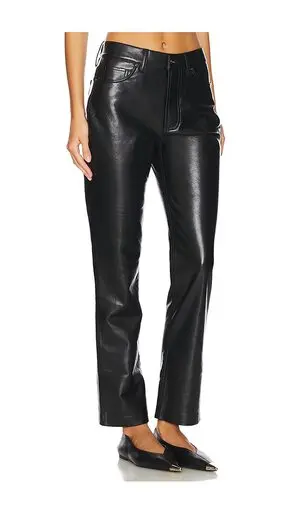 ANINE BING Bruno Pant - Black Recycled Leather