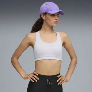 PUMA 4keeps Run Moisture Wicking, Mid Impact Sports Bra - Lilac Crush