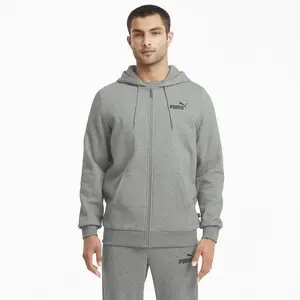 PUMA Essentials Full-zip Logo Hoodie - Gray