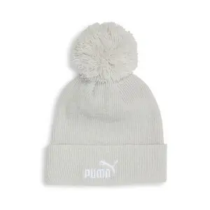 PUMA Ribbed Pom Pom Beanie - Gray