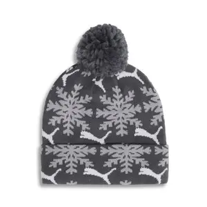 PUMA Fair Isle Pom Pom Beanie - Gray