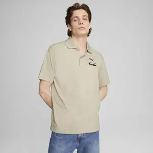 PUMA Porsche Legacy Motorsport Essentials Polo Shirt Desert Dust