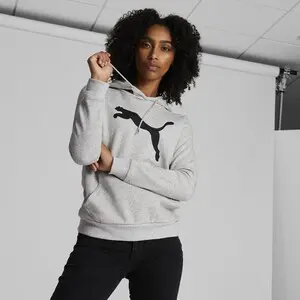 PUMA Essentials Big Cat Logo Hoodie - Gray