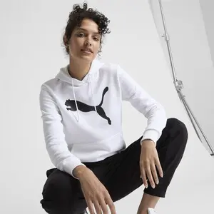 PUMA Essentials Big Cat Logo Hoodie White