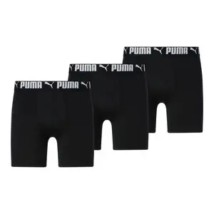 PUMA Athletic Boxer Briefs 3 Pack - Black