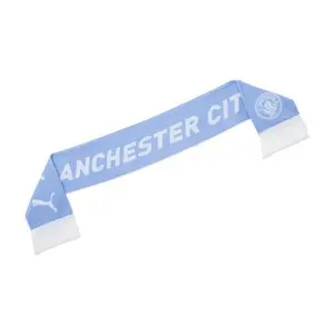 PUMA Manchester City Ftblessentials Scarf - Team Light Blue- White