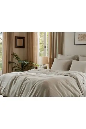 PARACHUTE Heirloom Tencel Linen Fitted Sheet In Cream - Bone