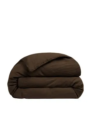 PARACHUTE Linen Duvet Cover In Brown - Java