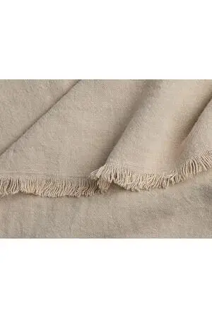 PARACHUTE Vintage Linen Throw In Neutral