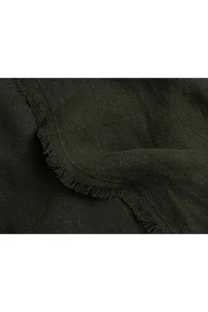 PARACHUTE Vintage Linen Throw In Green