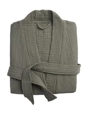 PARACHUTE Cloud Cotton Robe In Green - Moss