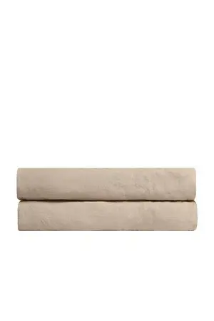 PARACHUTE Parachute Linen Fitted Sheet In Tan Toast
