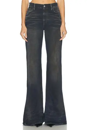 Acne Studios 2024 5 Pocket Flare Jean - Dark Blue