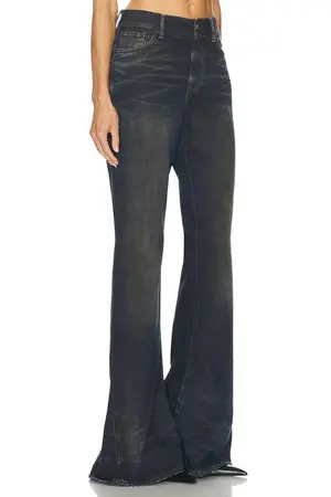 Acne Studios 2024 5 Pocket Flare Jean - Dark Blue
