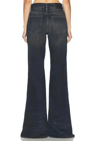 Acne Studios 2024 5 Pocket Flare Jean - Dark Blue