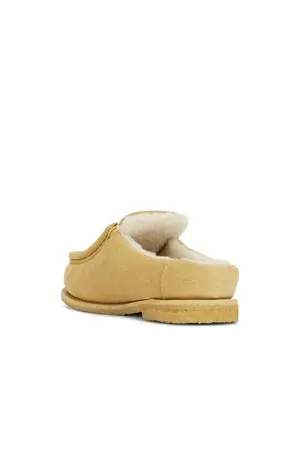JW Anderson Flat Mule - Mustaza & Mrn Beige