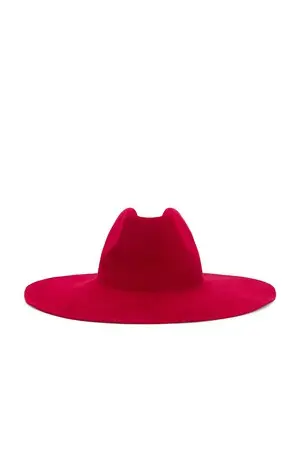 Clyde Star Angora Felt Hat - Vermillion